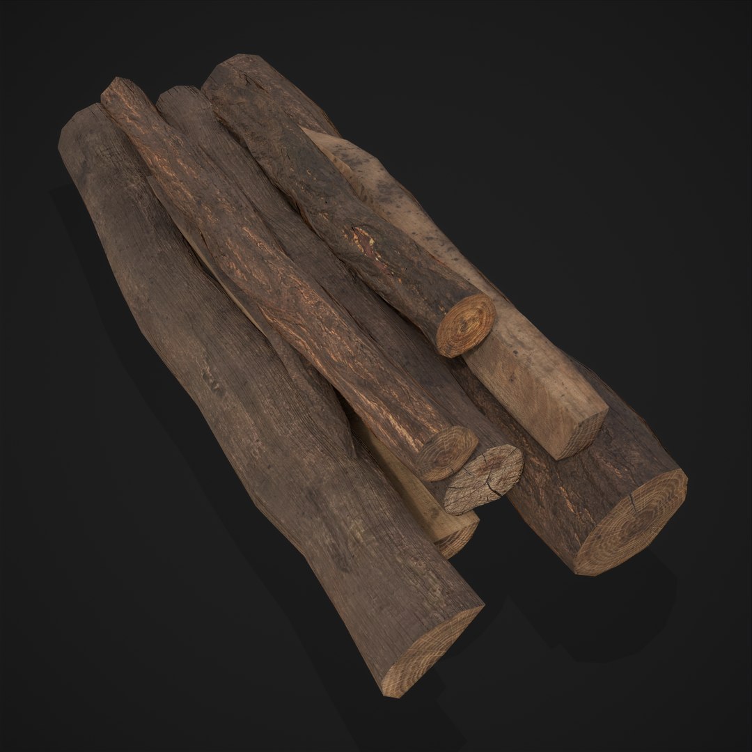 Wood Logs 3D Model - TurboSquid 1824597