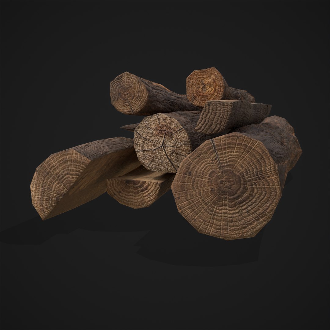 Wood Logs 3D Model - TurboSquid 1824597