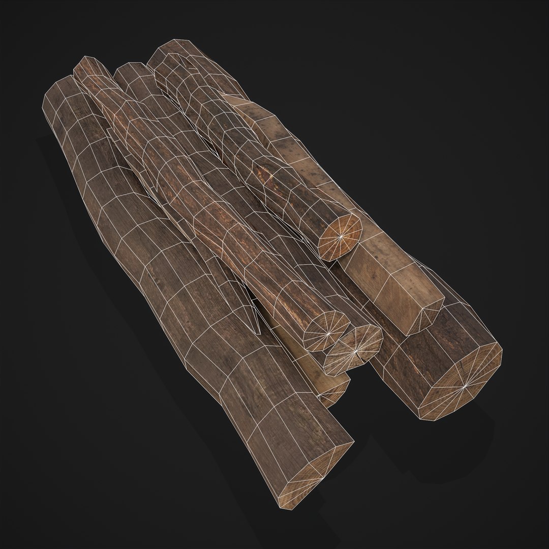 Wood Logs 3D Model - TurboSquid 1824597