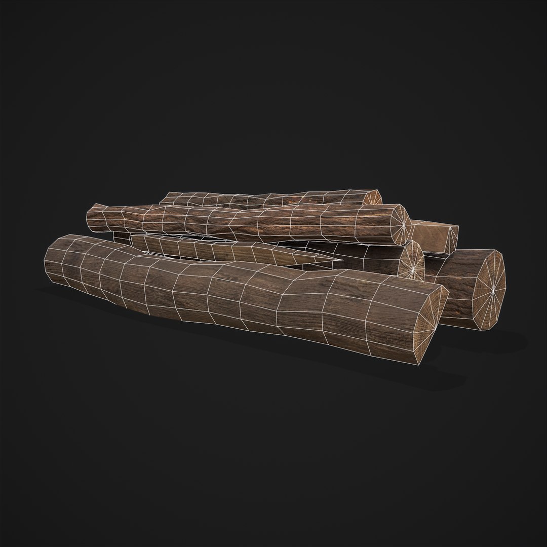 Wood Logs 3D Model - TurboSquid 1824597