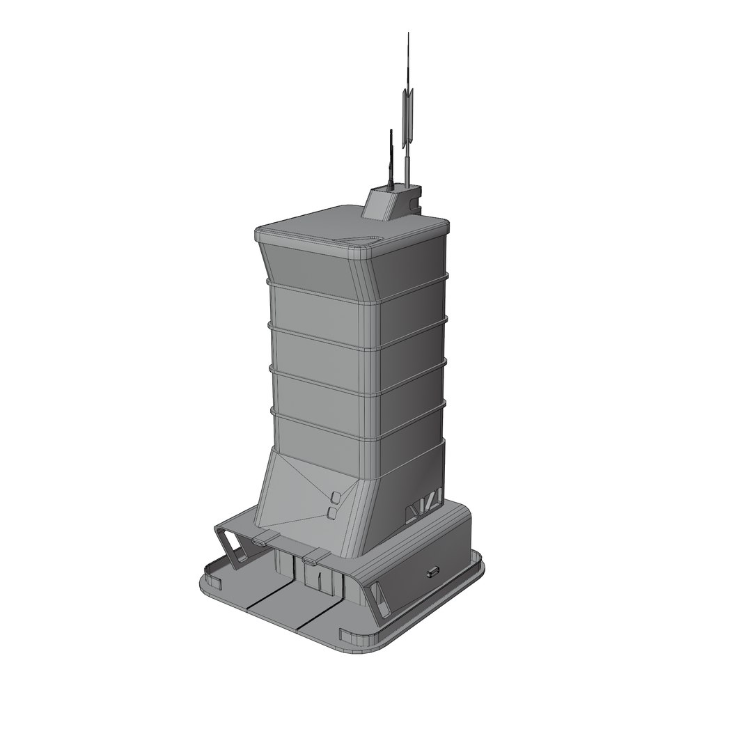 Sci-fi Office Building 3D Model - TurboSquid 2227562