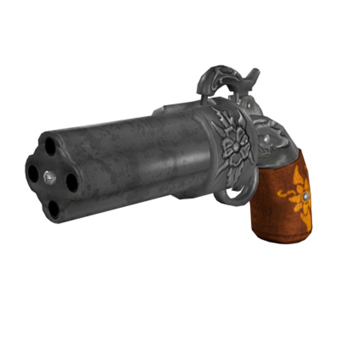Ready Pepperbox Pistol 3d Blend
