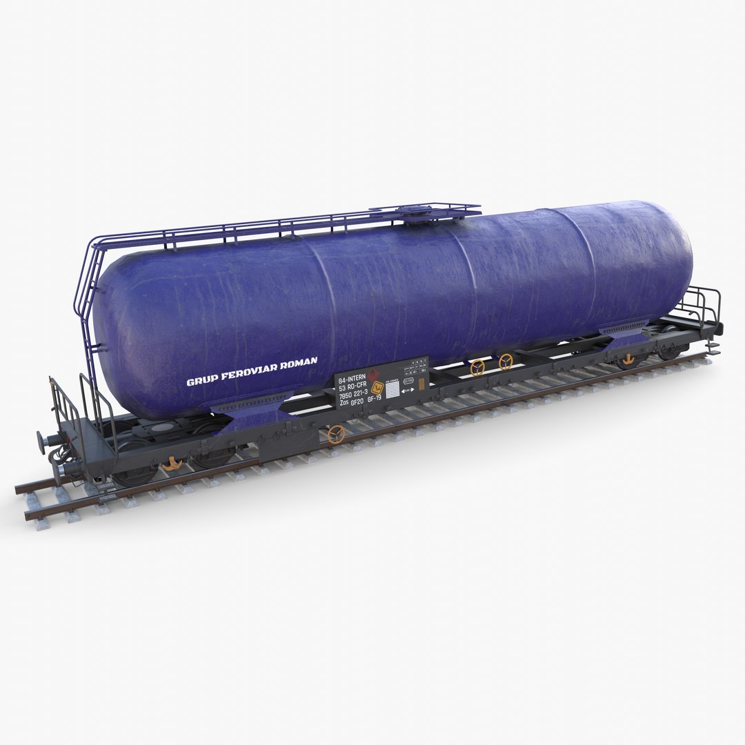 3D CFR Tanker Rail Car V2 - TurboSquid 2225579