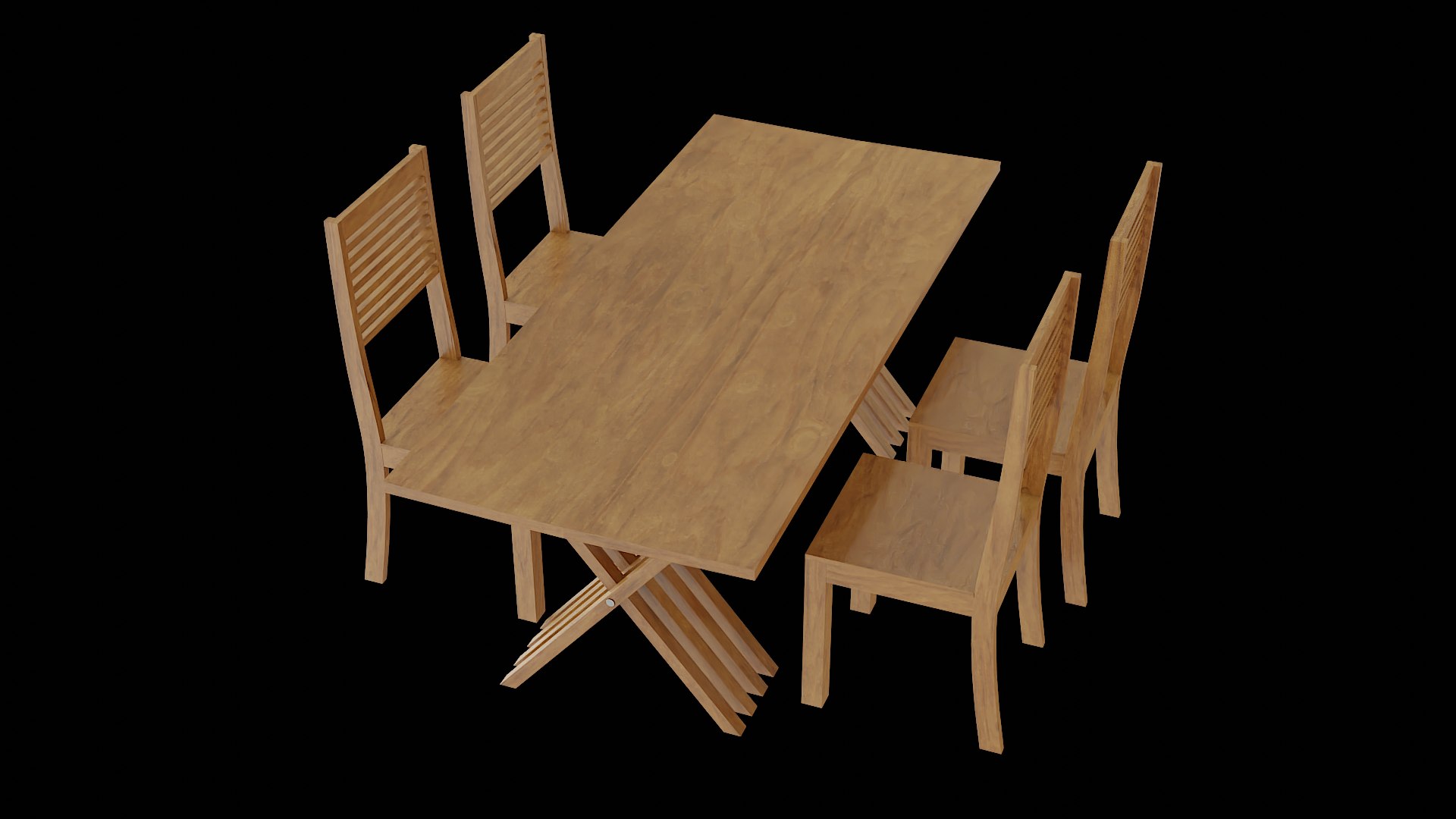 3D Table Set Model - TurboSquid 1539353