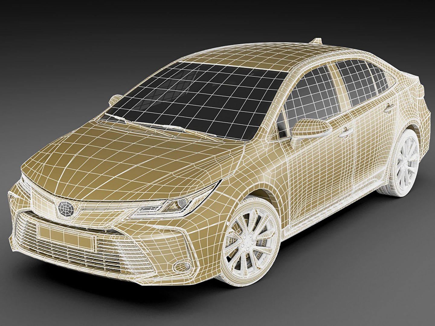 Toyota Corolla Sedan 3D Model - TurboSquid 1387041
