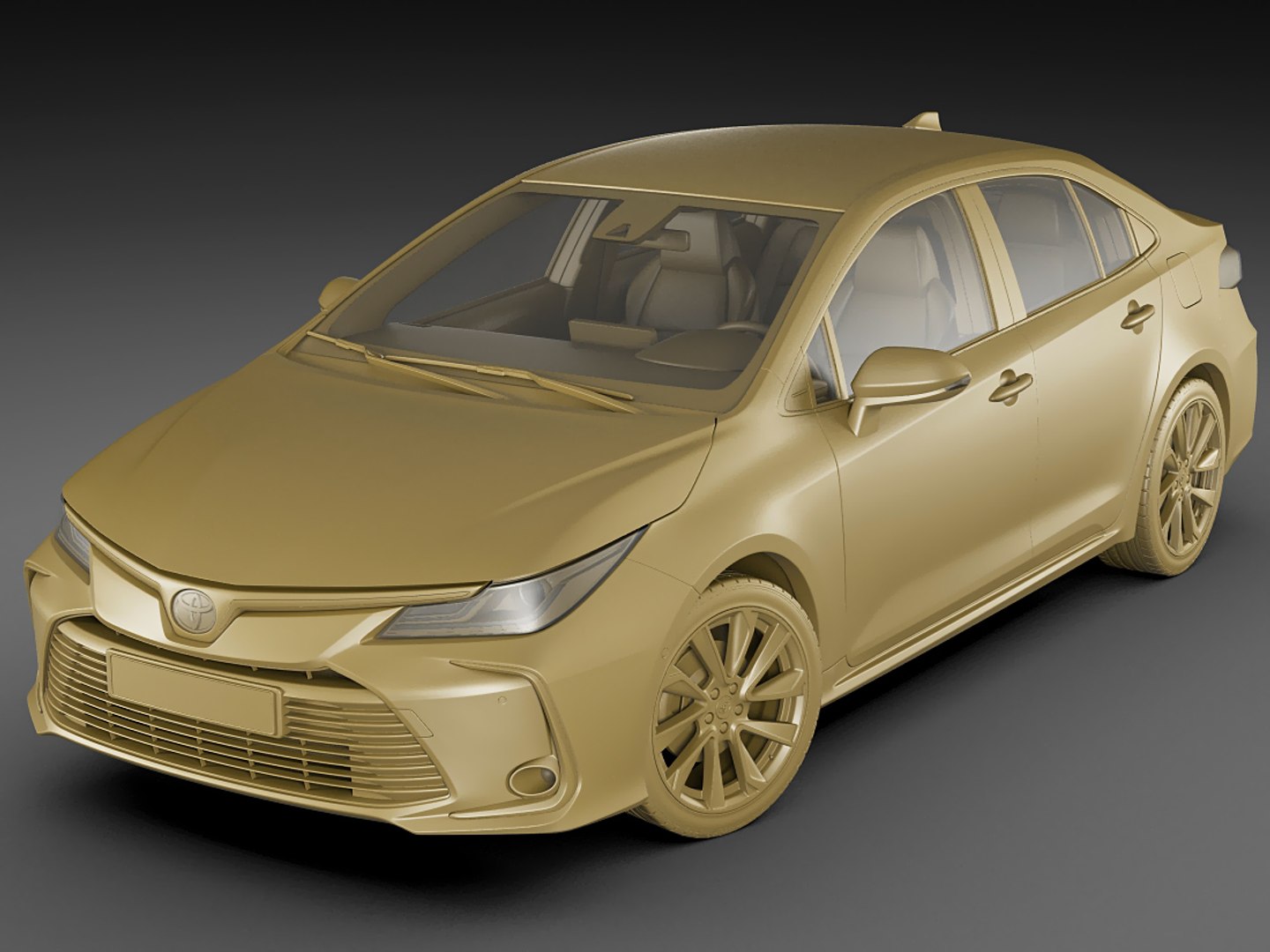 Toyota Corolla Sedan 3D Model - TurboSquid 1387041