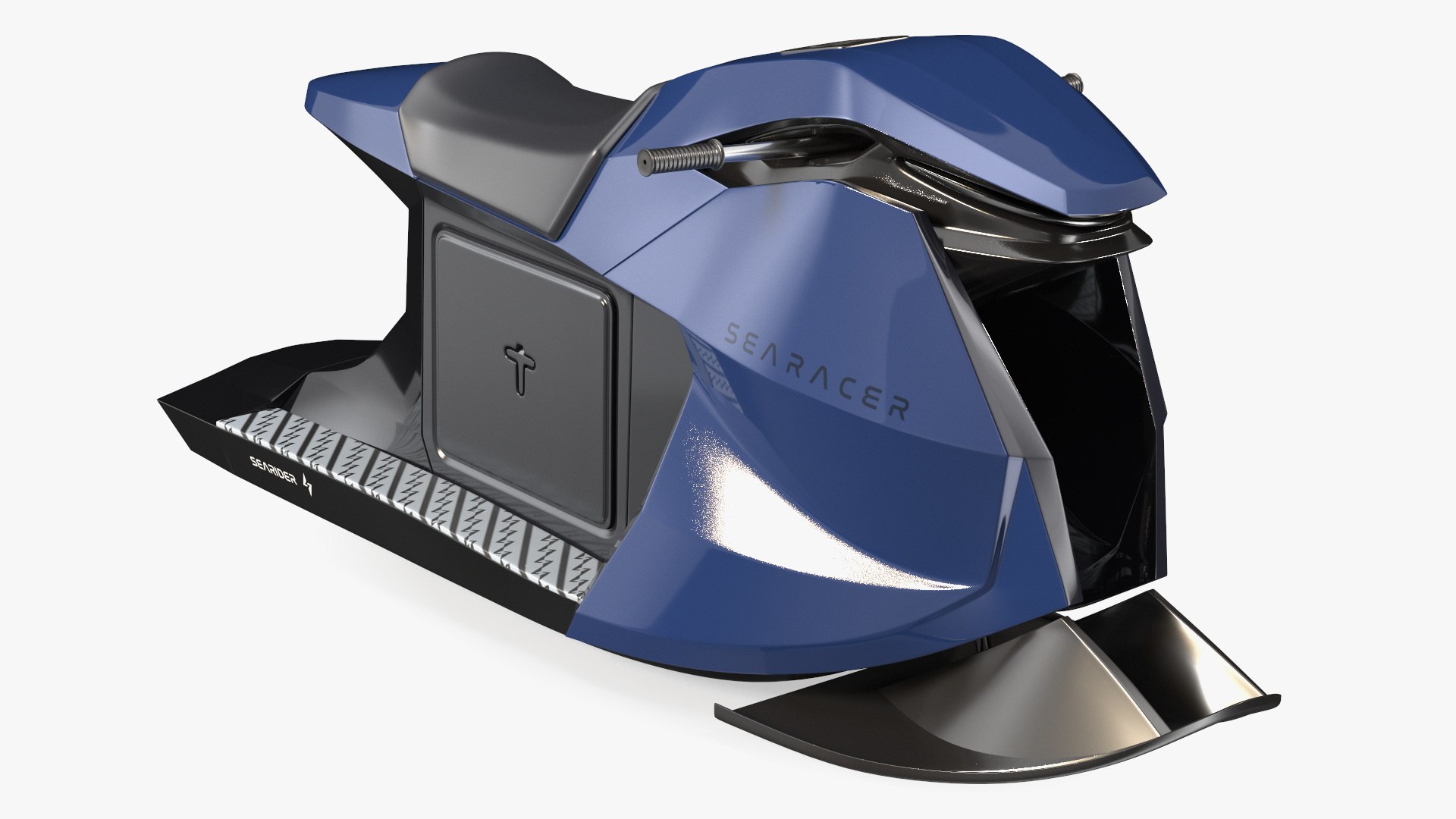 Jet Ski Blue With Rider 3D Model - TurboSquid 2381636