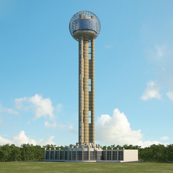 Reunion Tower 3D Modelos para Descargar | TurboSquid