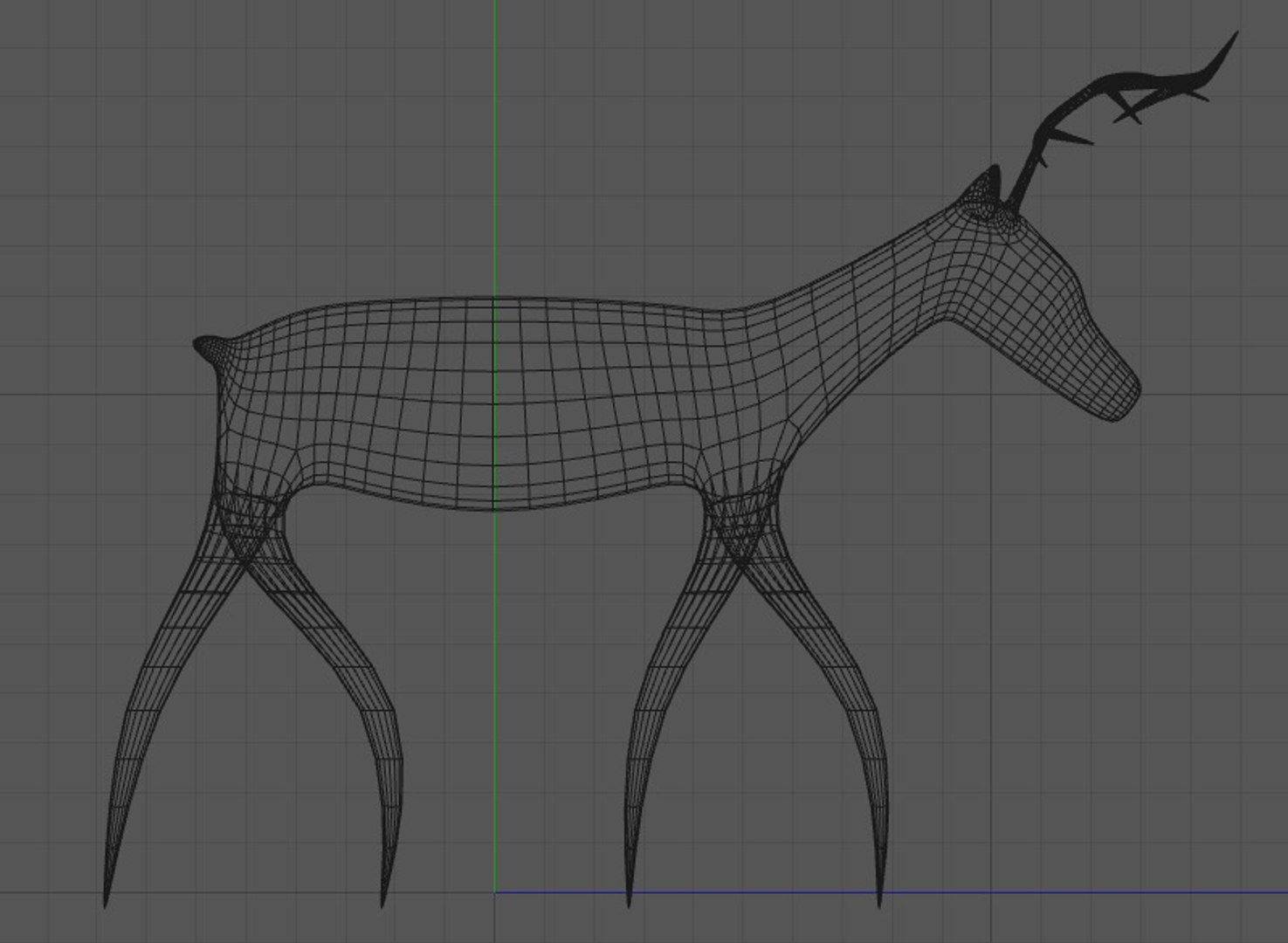 3d Reindeer Christmas Model