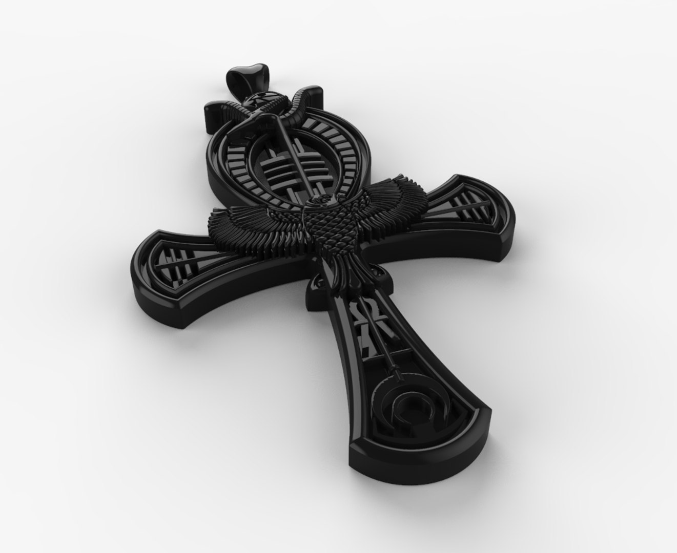 3D Ankh Cross Model - TurboSquid 1309173