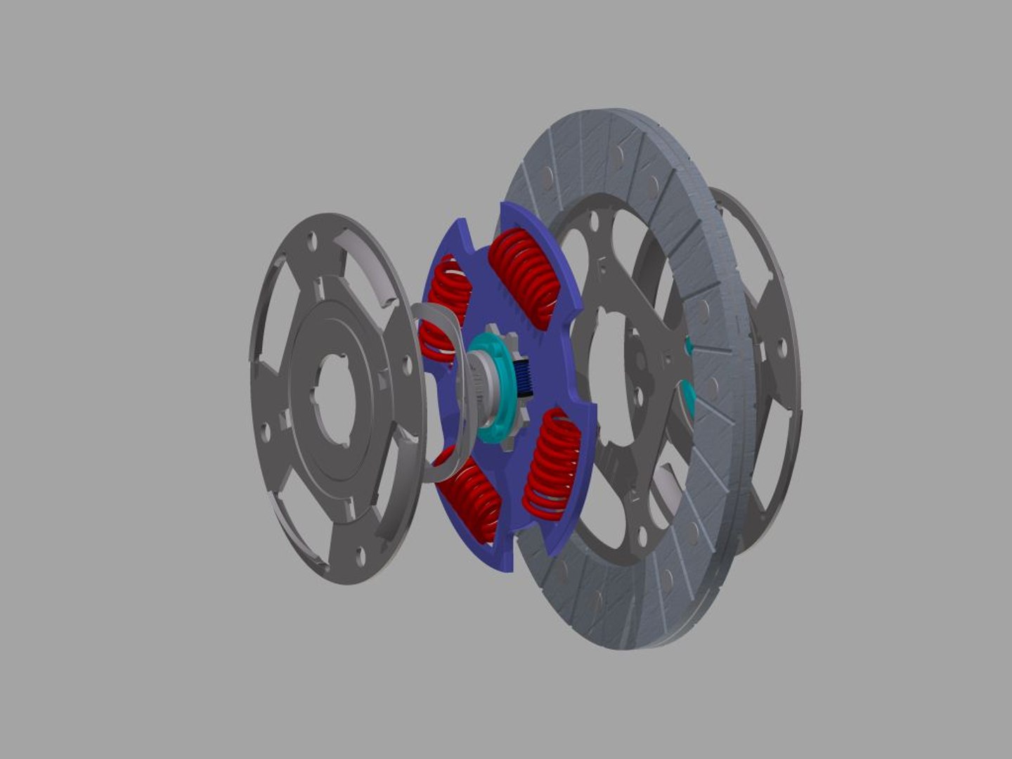 3D Engine Flywheel Clutch Assembly - TurboSquid 1296363