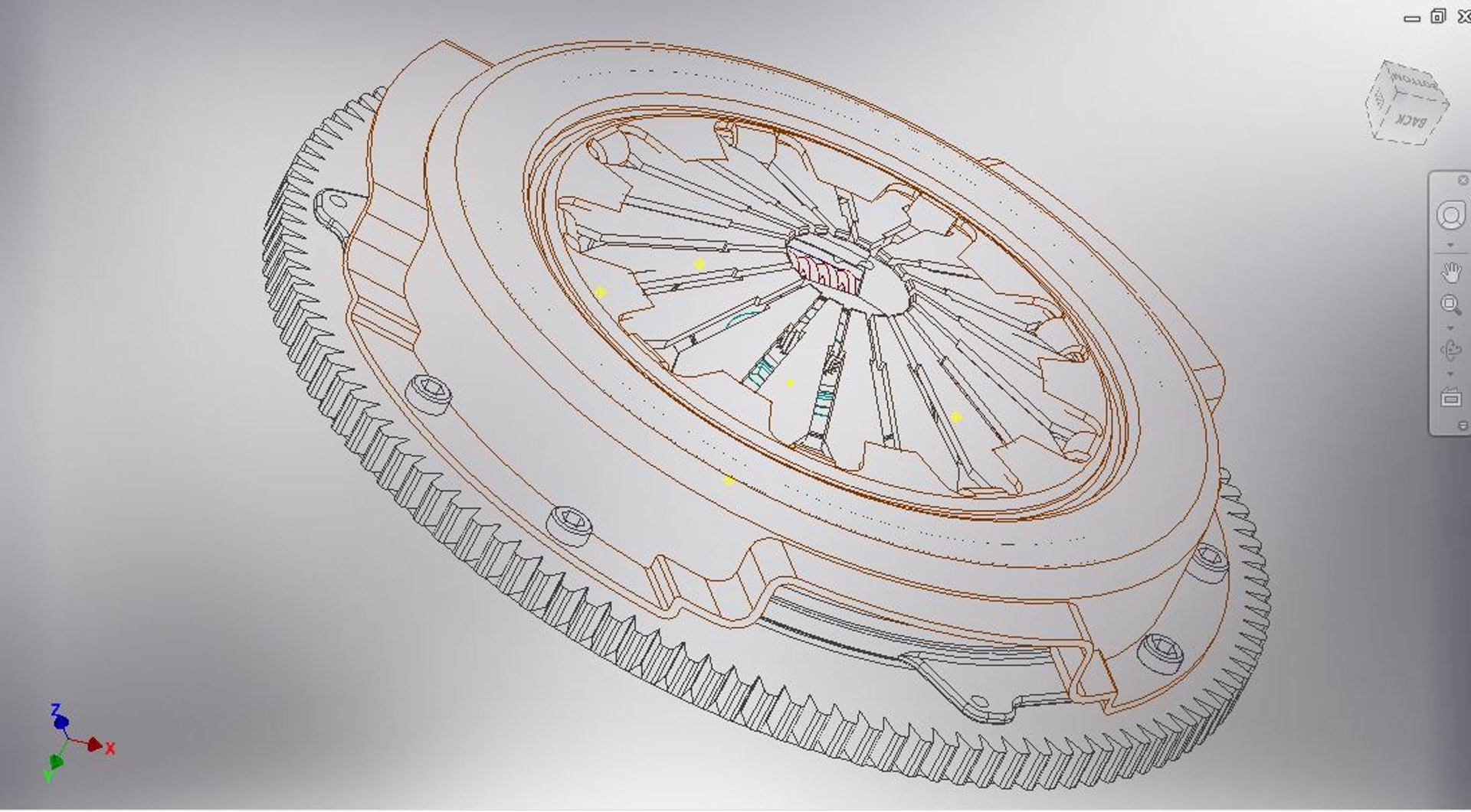 3D Engine Flywheel Clutch Assembly - TurboSquid 1296363