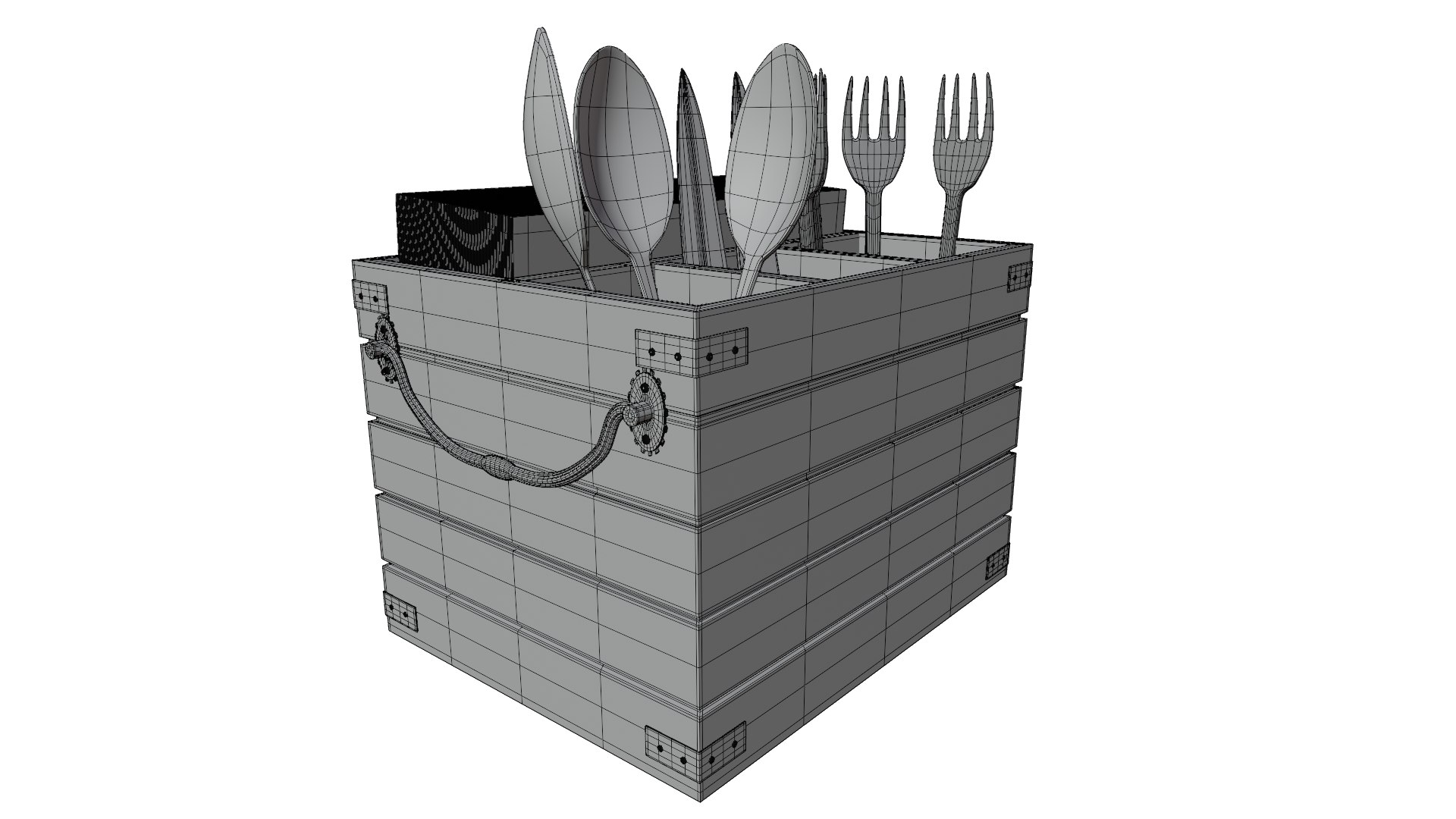 3D Utensil Box - TurboSquid 2233266