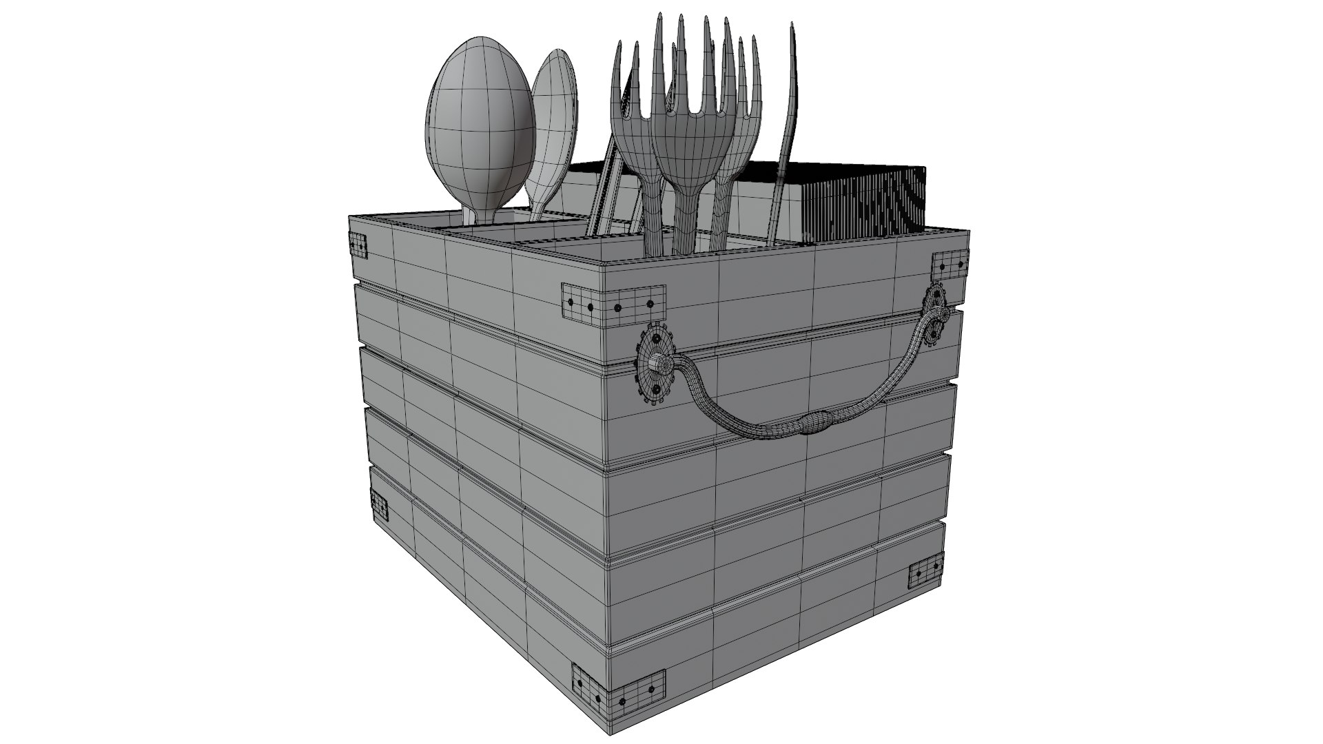 3D Utensil Box - TurboSquid 2233266