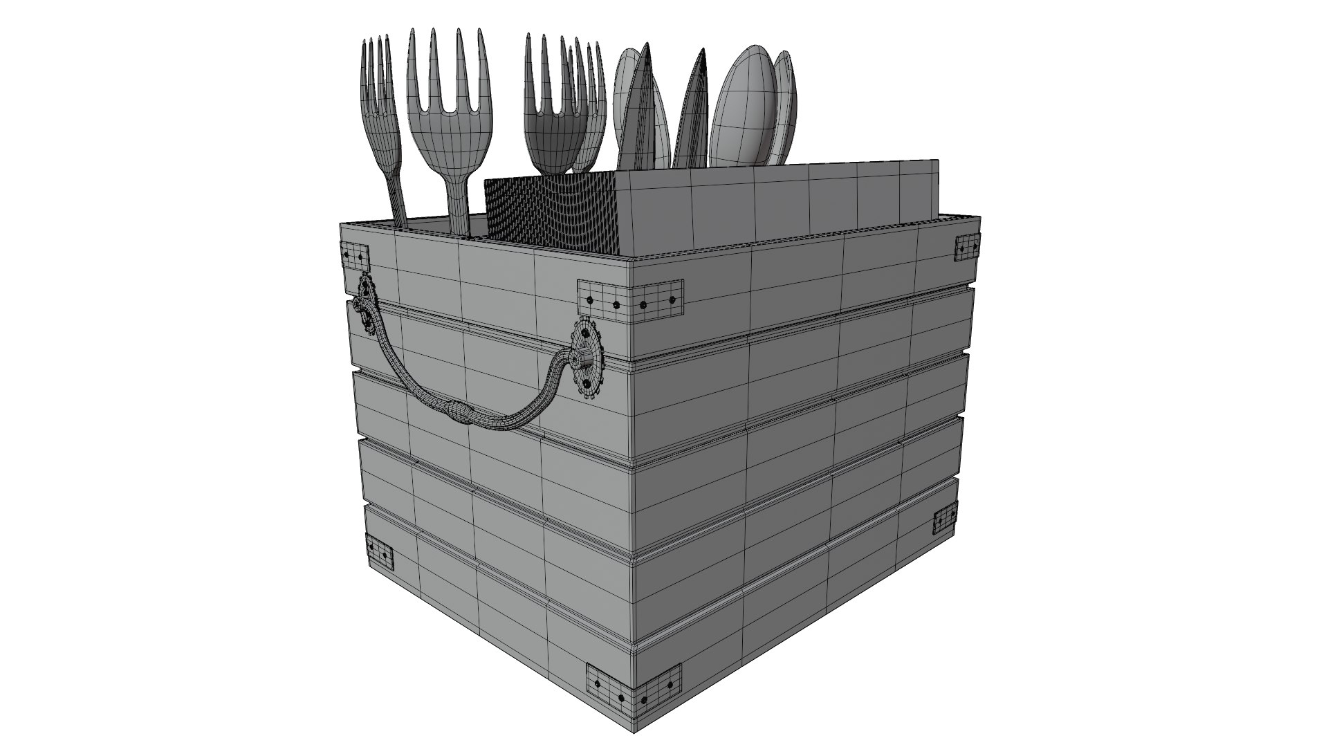 3D Utensil Box - TurboSquid 2233266