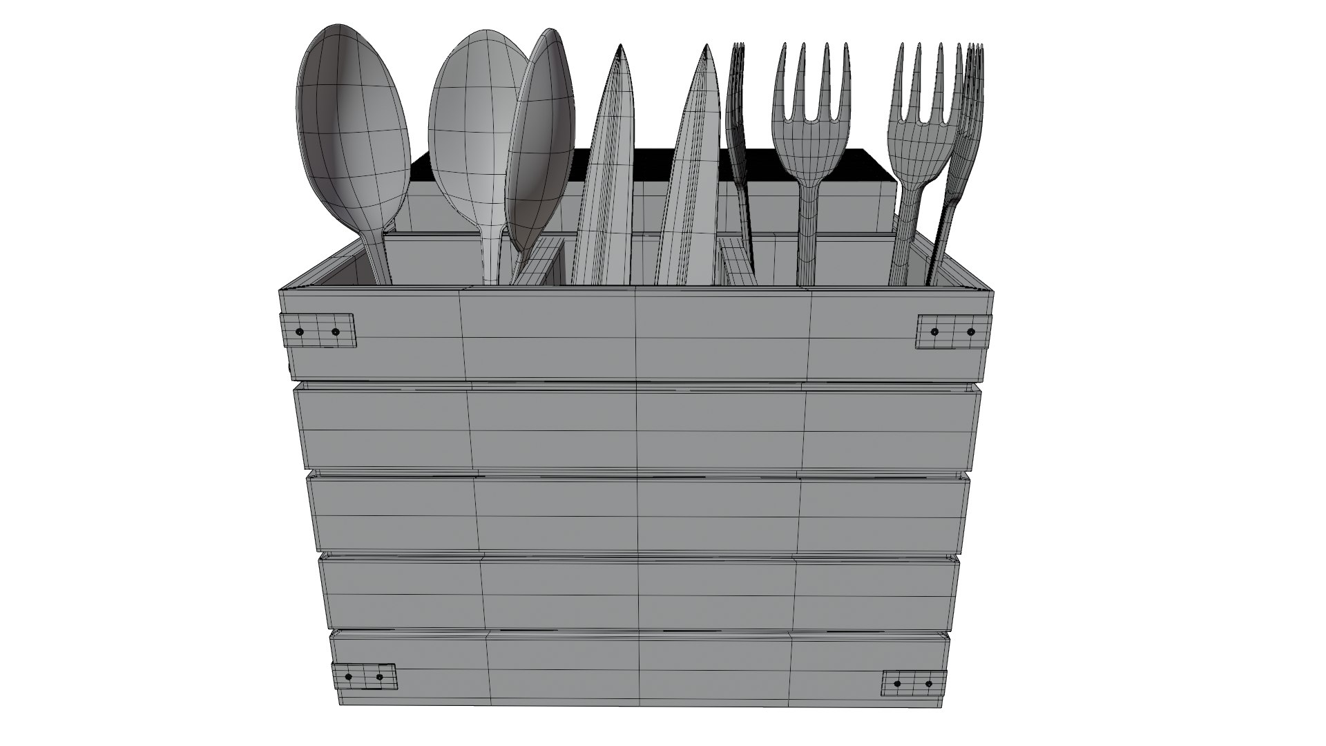 3D Utensil Box - TurboSquid 2233266