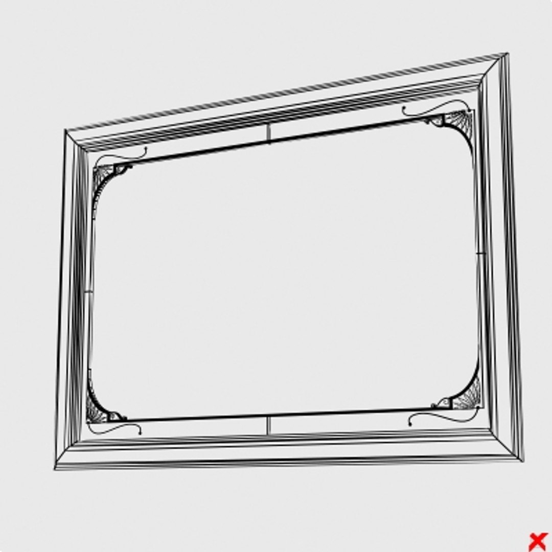frame picture 3d model