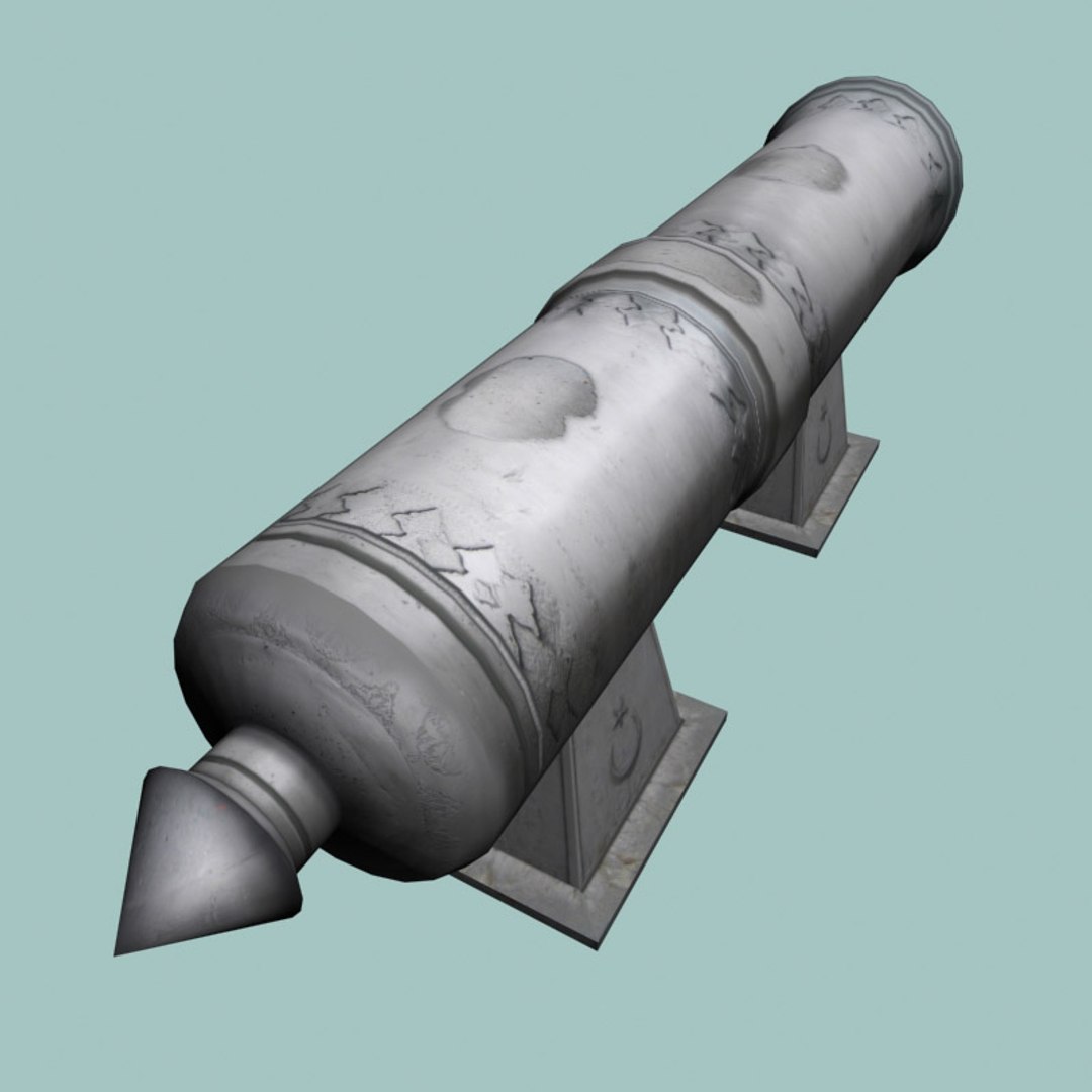 fatih sultan mehmed cannon 3d lwo
