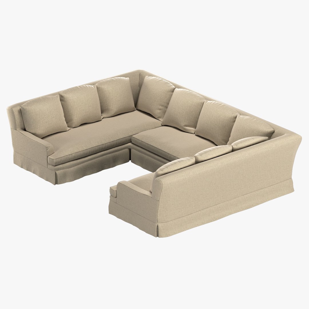 3D Sofa U Shape Form - TurboSquid 1213967