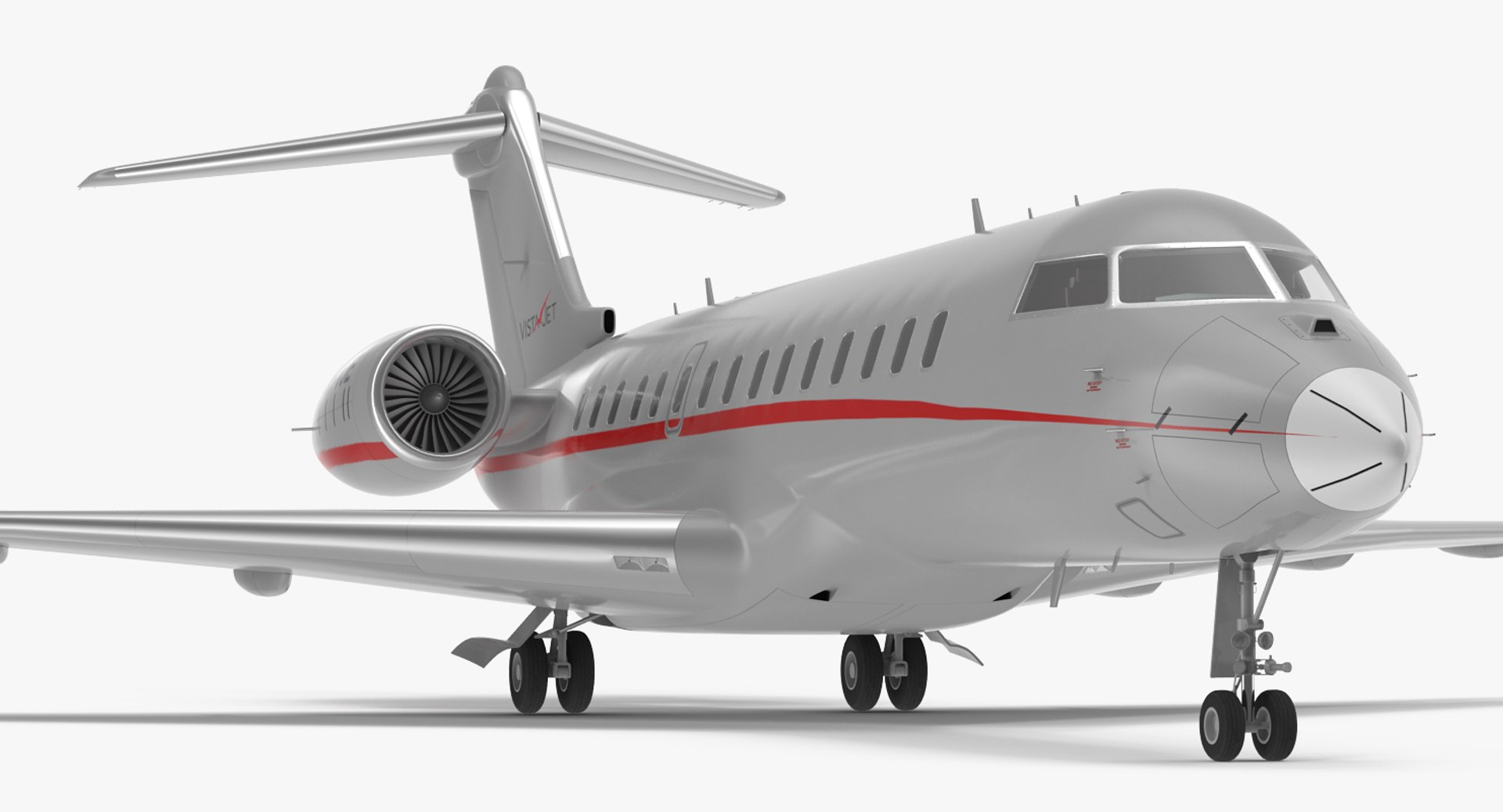 3d Model Business Jet Global 6000