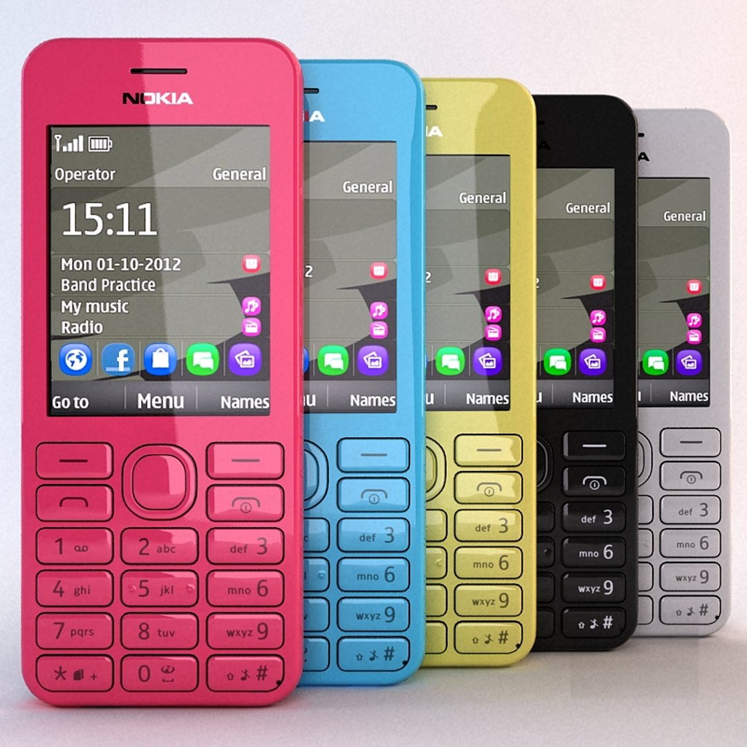 mid-poly nokia 206 different max