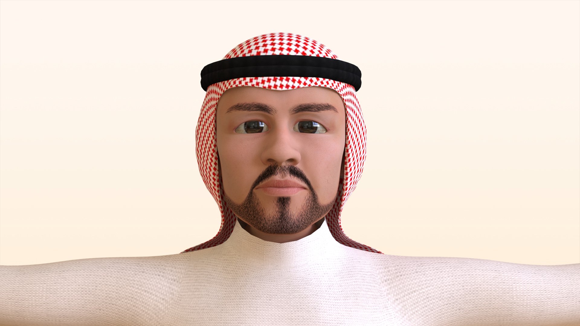Toon Emirati Man 3D Model - TurboSquid 2240754