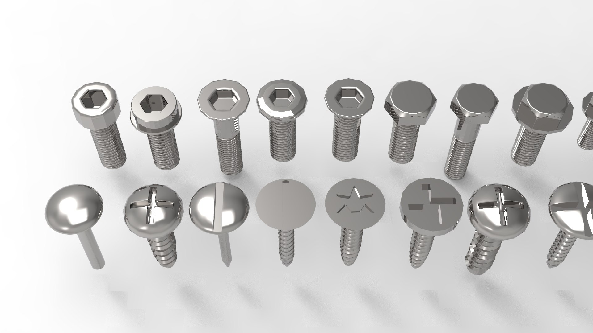 Screw 3D Model - TurboSquid 2086854