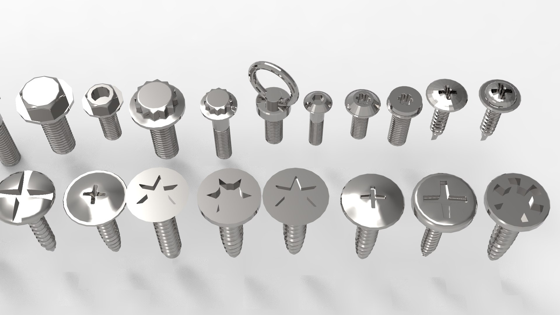 Screw 3D Model - TurboSquid 2086854