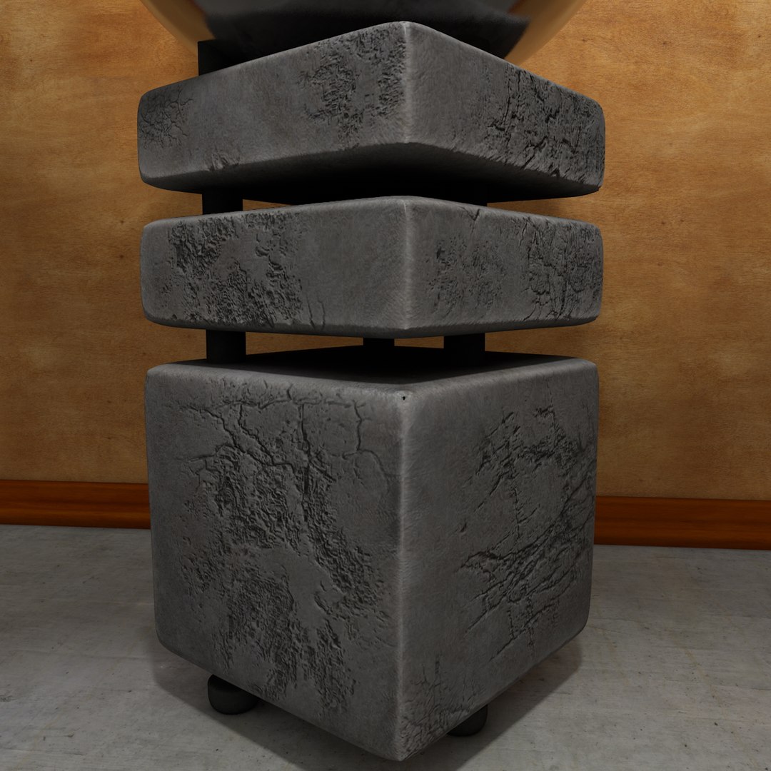Plastic Sculpture Water 3d Model
