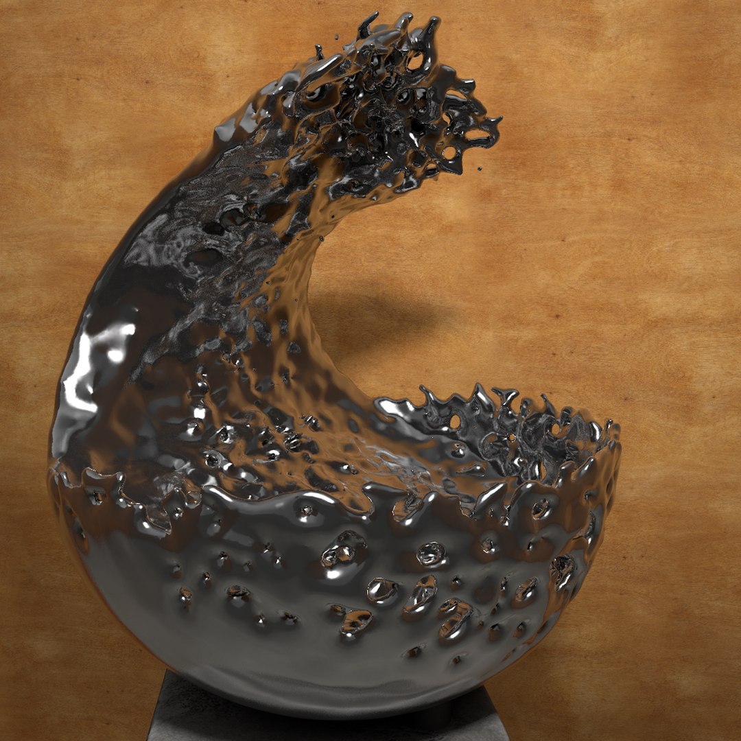 Plastic Sculpture Water 3d Model