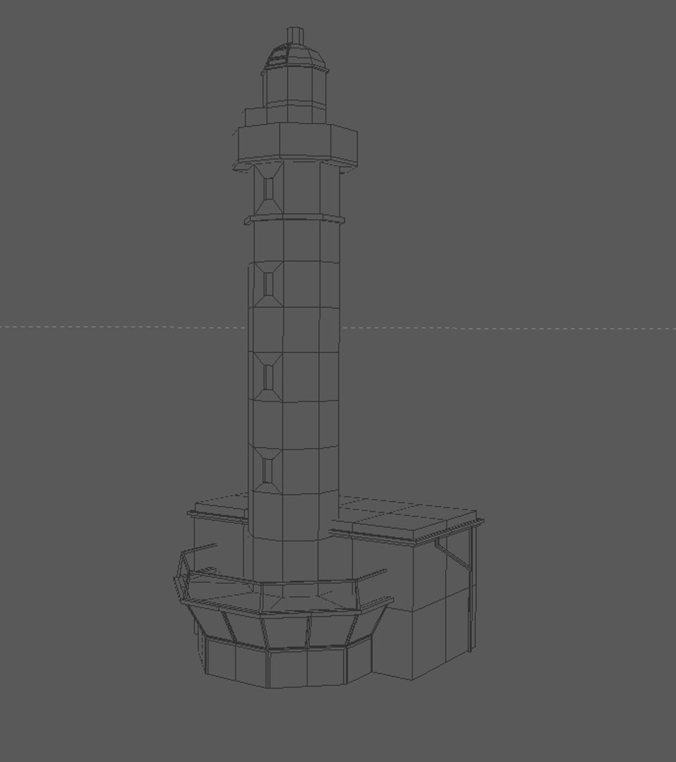 3d model lighthouse light