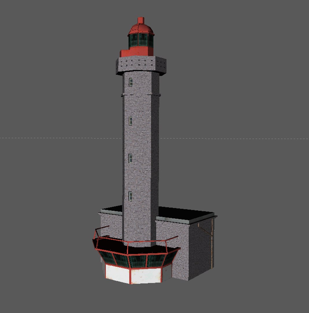 3d model lighthouse light
