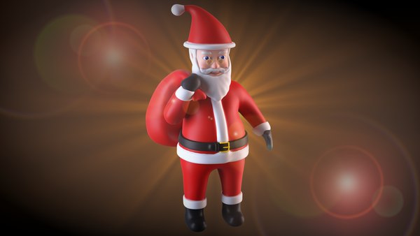 3D model santa claus decorative figurine - TurboSquid 1662241