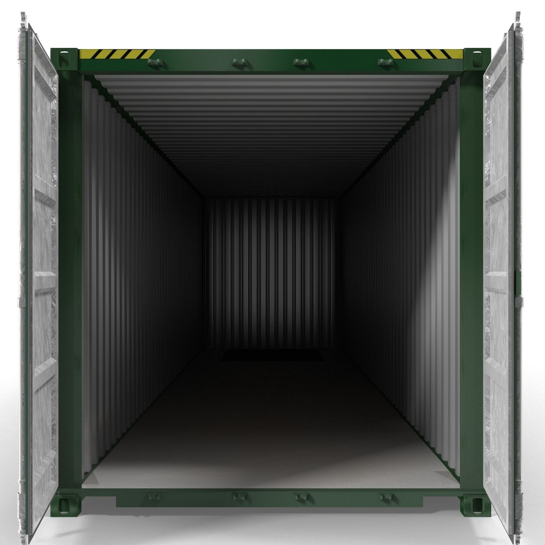 3d 40 ft iso container