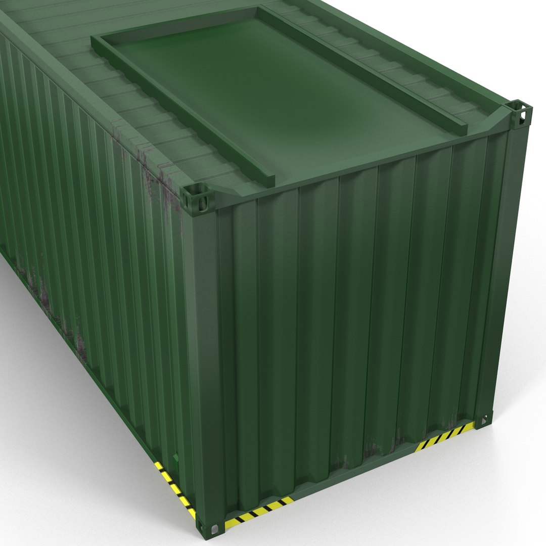 3d 40 ft iso container
