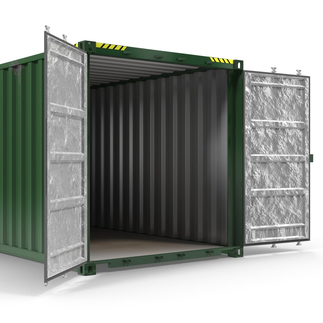 3d 40 ft iso container