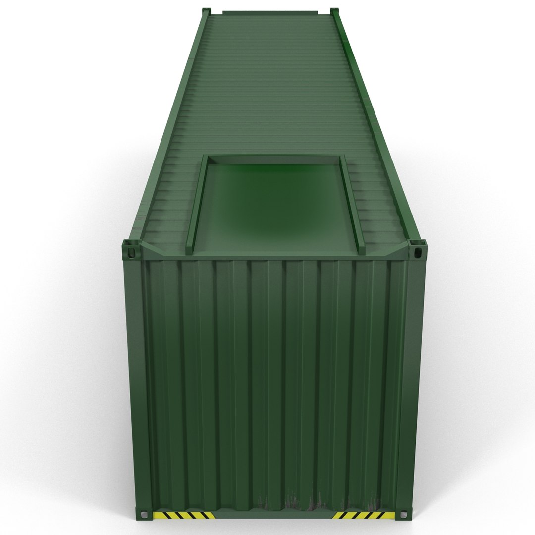 3d 40 ft iso container