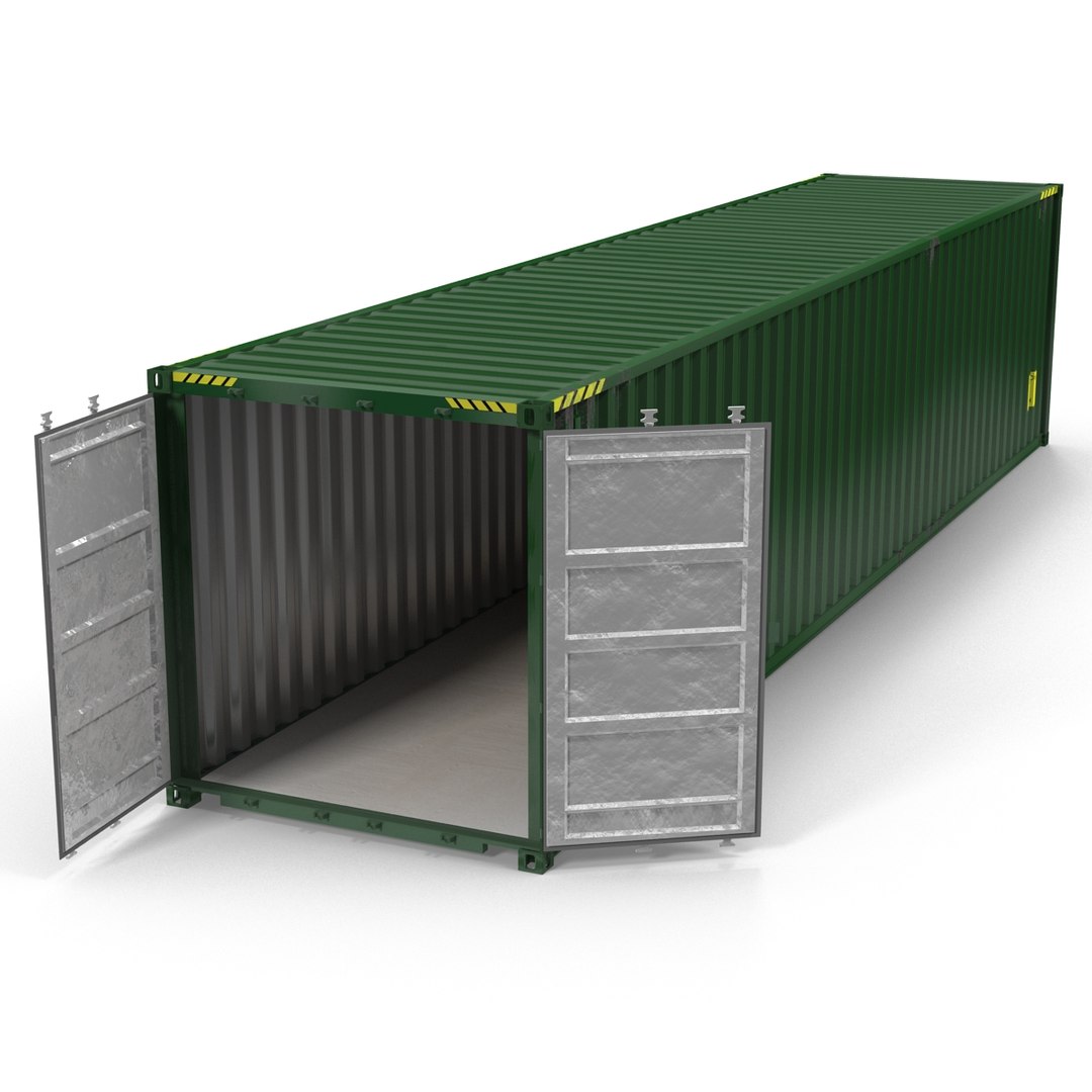 3d 40 ft iso container