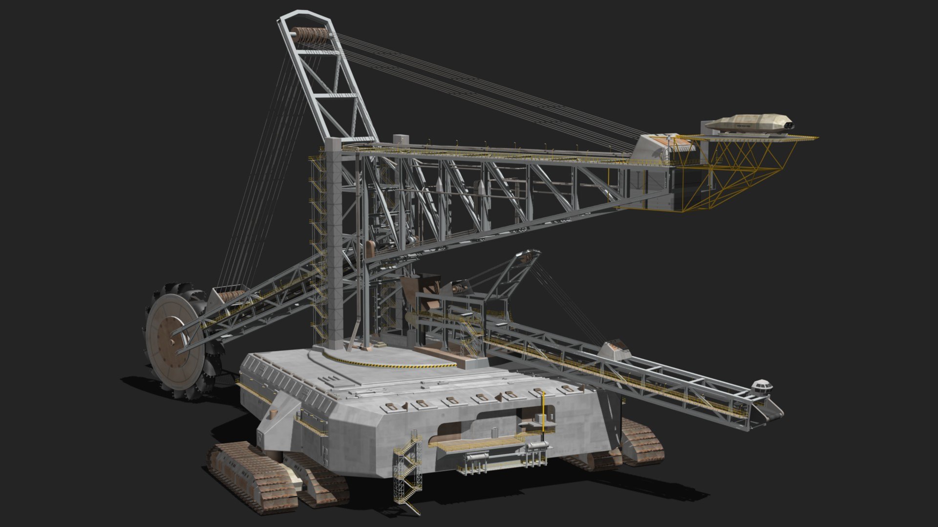 Exoplanet Mining Machinery 3D Model - TurboSquid 1950989