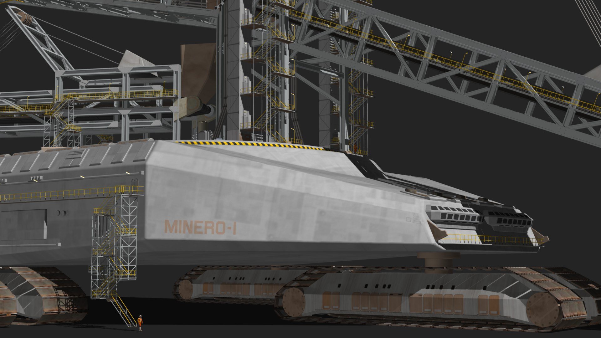 Exoplanet Mining Machinery 3D Model - TurboSquid 1950989
