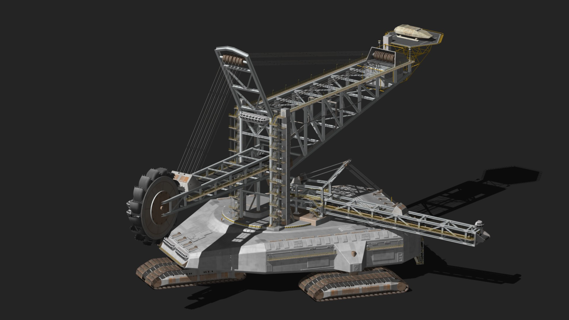 Exoplanet mining machinery 3D model - TurboSquid 1950989