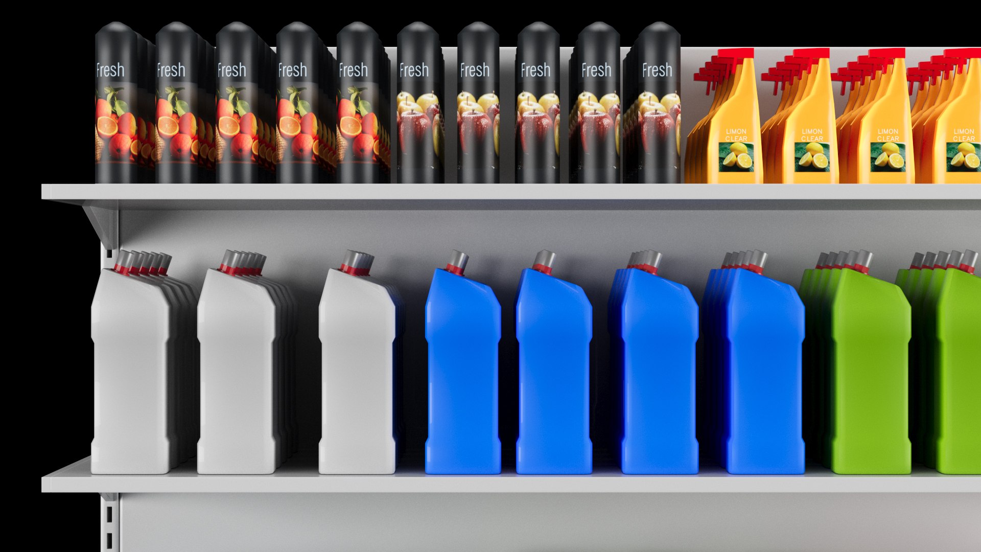 Shelves With Goods 03 3D Model - TurboSquid 2416846