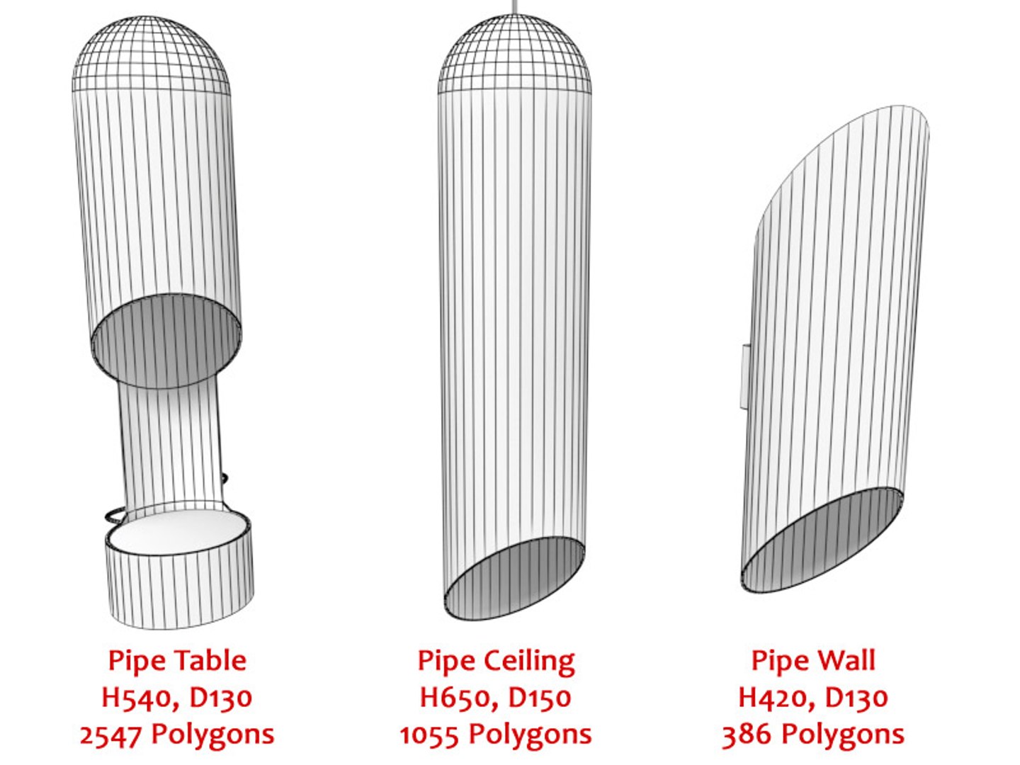 3d Model Tom Dixon Pipe