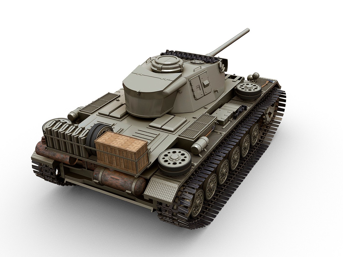 3D Iii Panzer Tank Ausf - TurboSquid 1586351