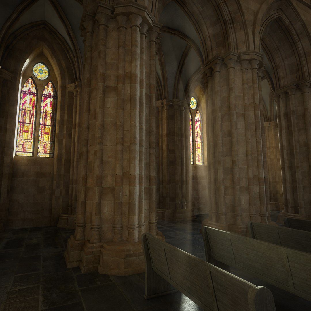 Cathedral Interior 3D - TurboSquid 1313283