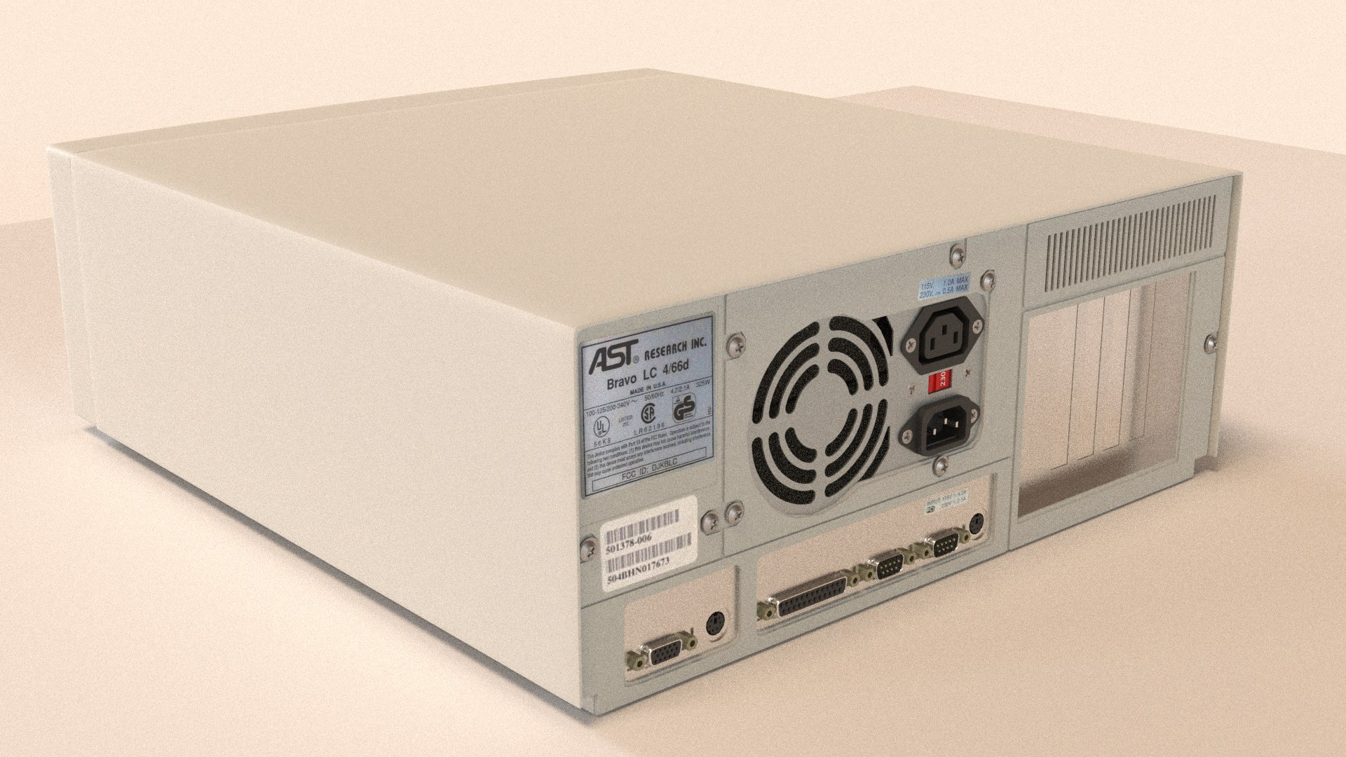 3D model AST Bravo LC - 486 PC - TurboSquid 1806438