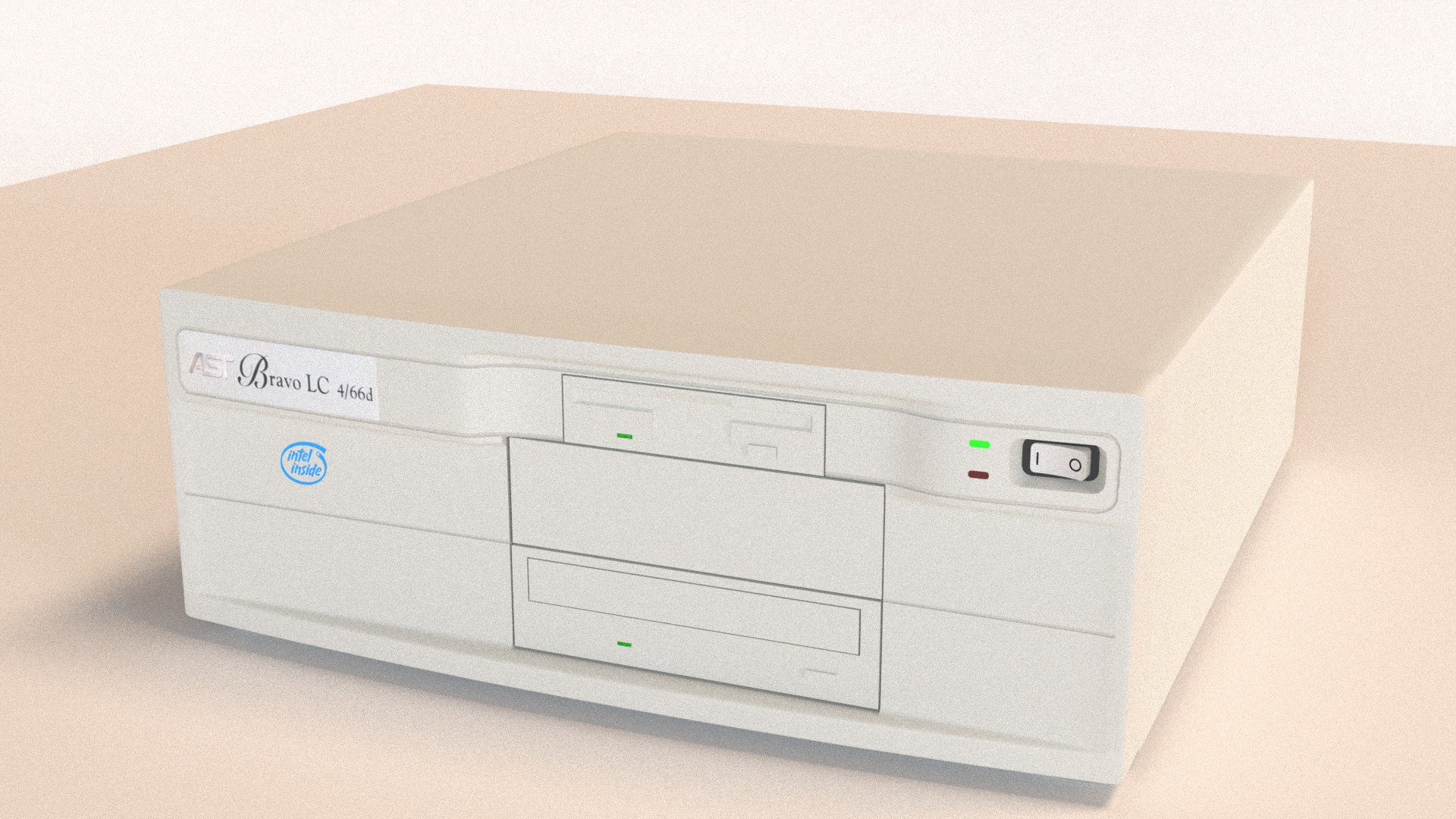 3D model AST Bravo LC - 486 PC - TurboSquid 1806438