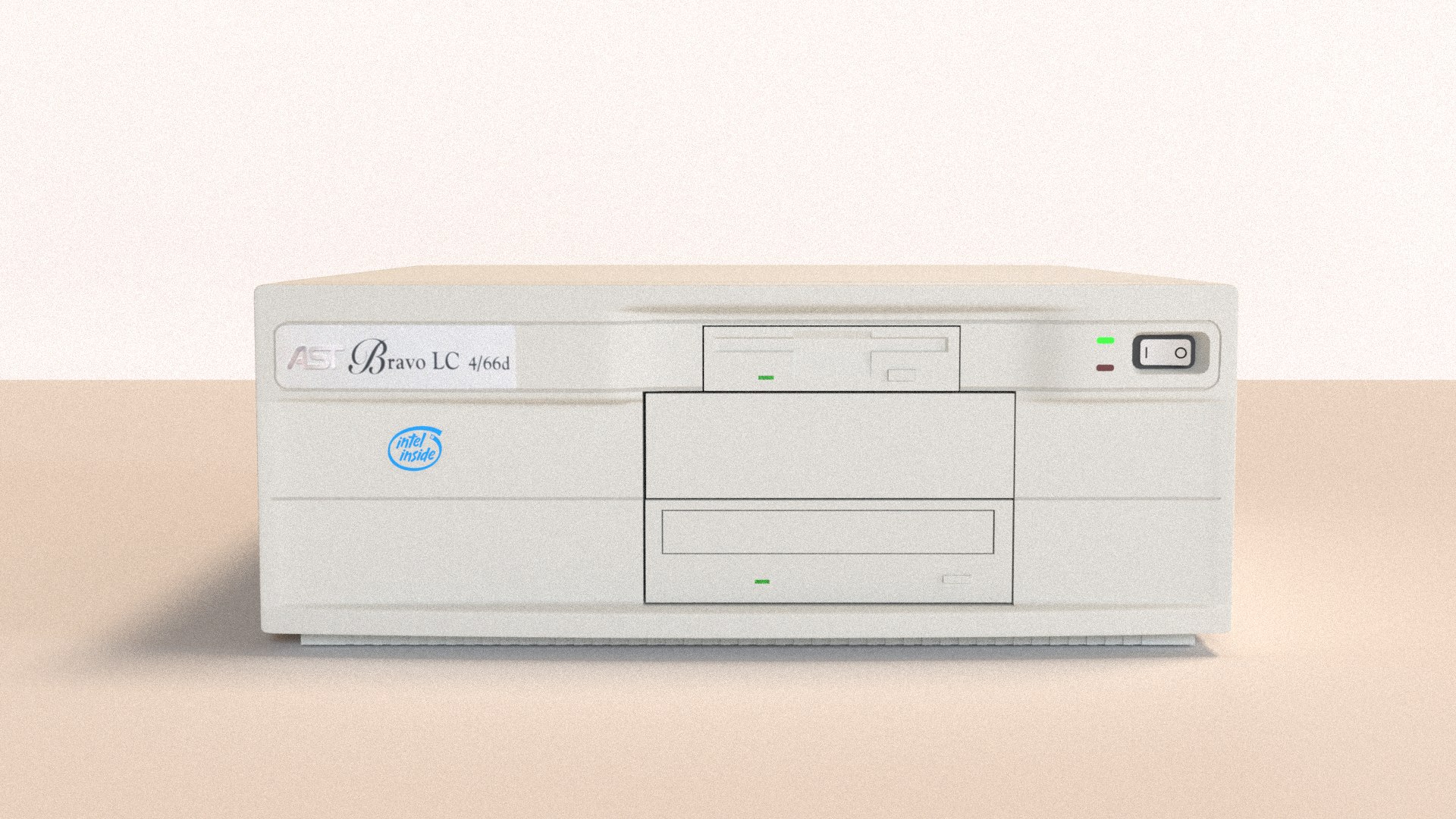 3D model AST Bravo LC - 486 PC - TurboSquid 1806438