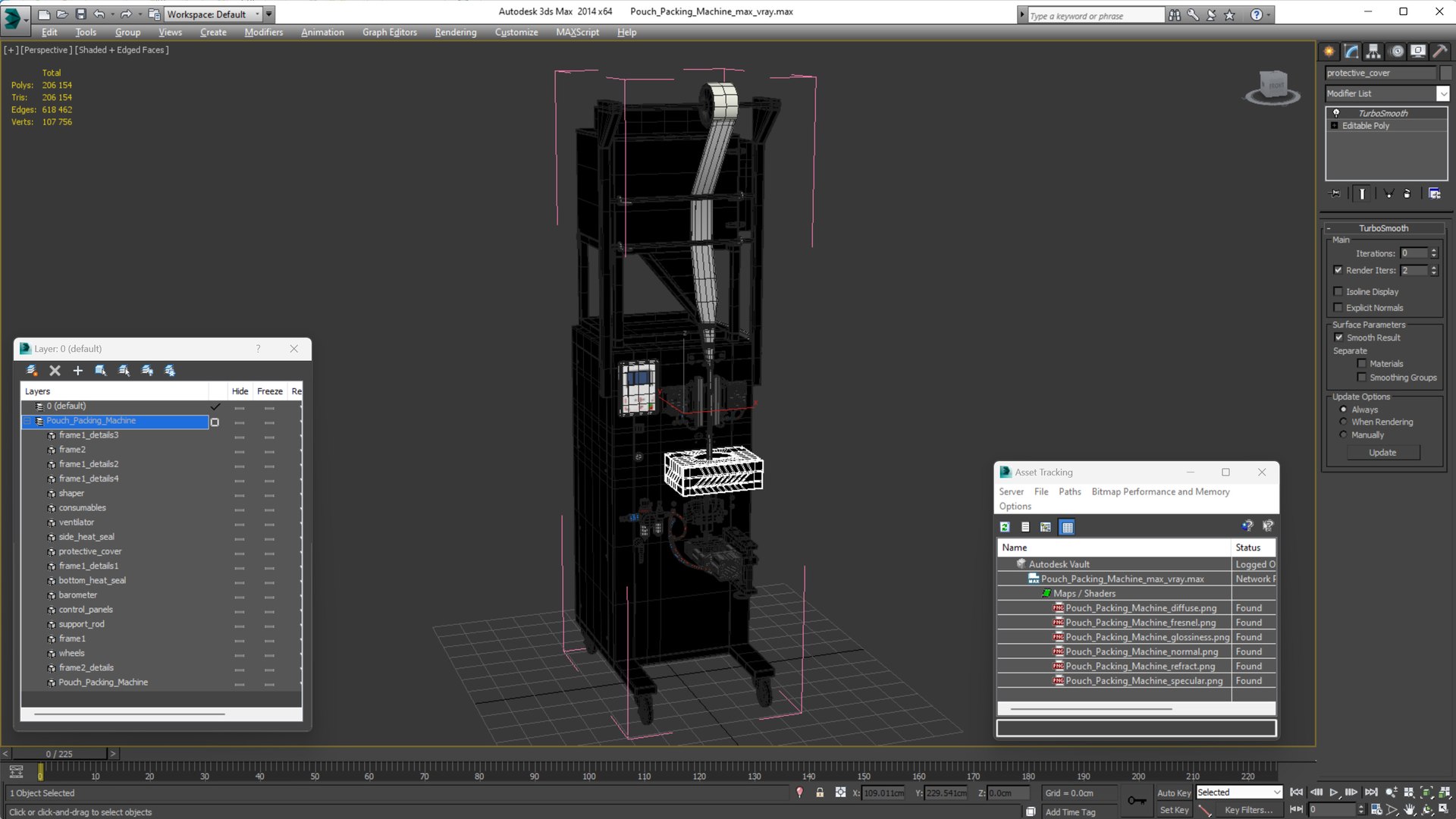 Pouch Packing Machine 3D Model - TurboSquid 2135074