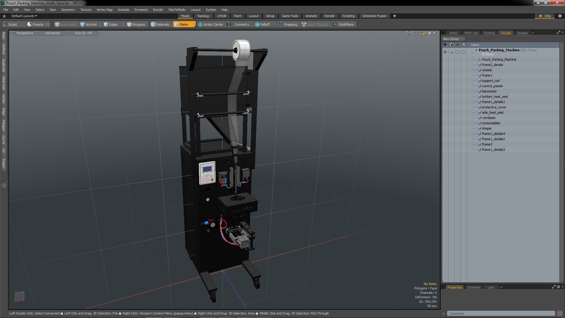 Pouch Packing Machine 3D Model - TurboSquid 2135074